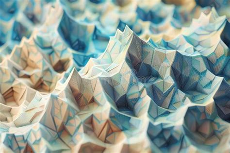 A Close Up View Of Abstract Pixelated D Shapes Morphing Into Complex