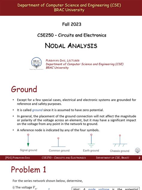 Nodal Analysis Pdf Electrical Network Voltage