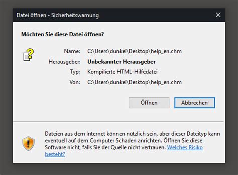Common Problems With Chm Files No Content Shown Da Helpcreator Create Online Help Easily