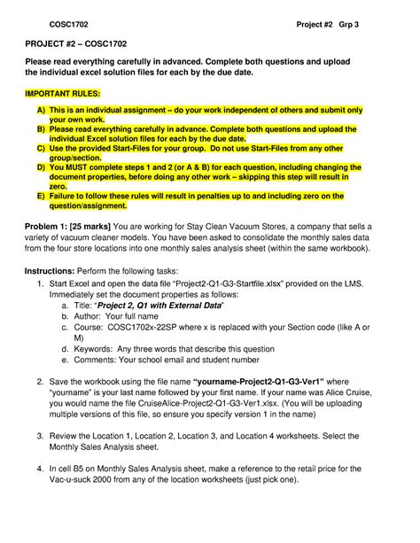 COSC1702 Project 2 Group 3 PROJECT 2 COSC Please Read Everything Carefully In Advanced