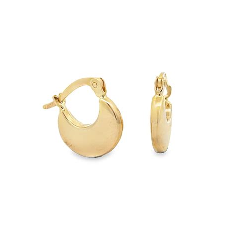 9ct Yellow Gold Disc Earrings Troy Obrien Fine Jewellery