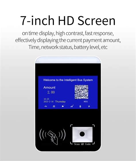 H158 Bus Pos Terminal With Nfc4gwifibarcode Scanner For Payment And