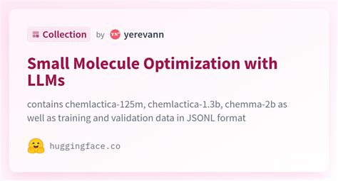 Small Molecule Optimization With Llms A Yerevann Collection