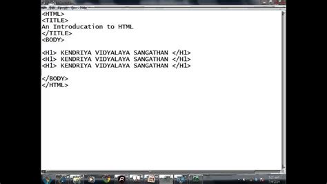 Html Basics Heading Styles Youtube