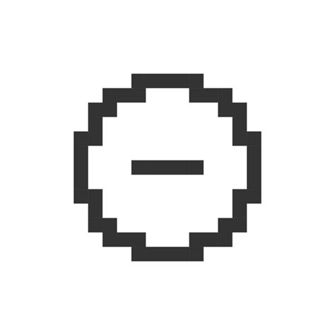 Remove Button Pixelated Ui Icon Decrease Volume Collapsible Content Toolbar Control Editable