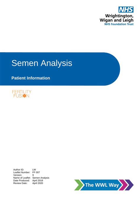 Pdf Semen Analysis Analysis Page 2 Of 6 Semen Production Requirements