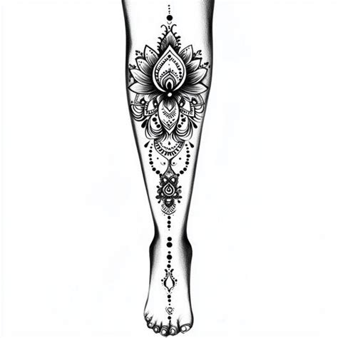 Bright Lower Leg Tattoos For Females Tattoo Sketches Imagella