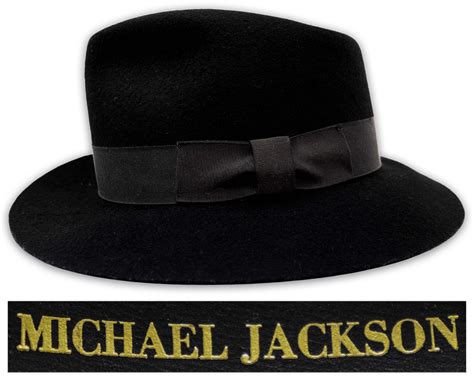 Michael Jacksons Famous Black Fedora Made By Dorfman Pacific Barnebys