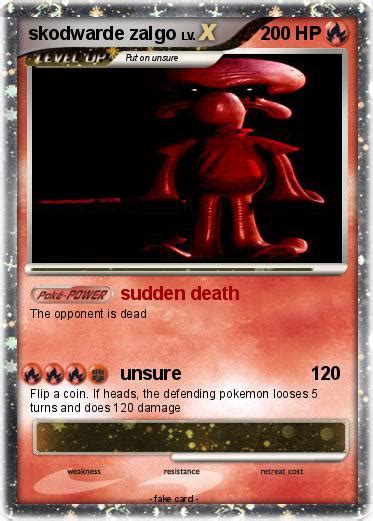 Pokémon Skodwarde Zalgo Sudden Death My Pokemon Card