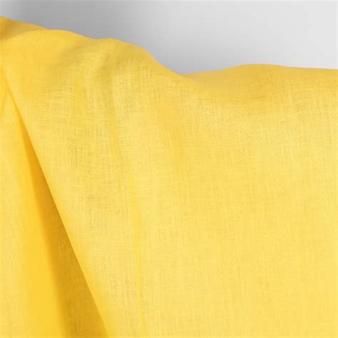 Gelber Leinenstoff 150cm Breit Meterware Leinenboutique