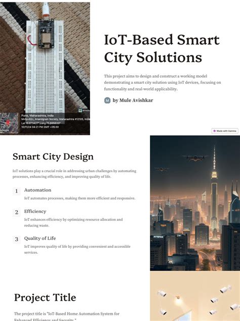 Iot Based Smart City Solutions Pdf Internet Of Things Automation