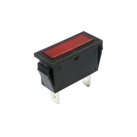 Rectangular Indicator Light Red