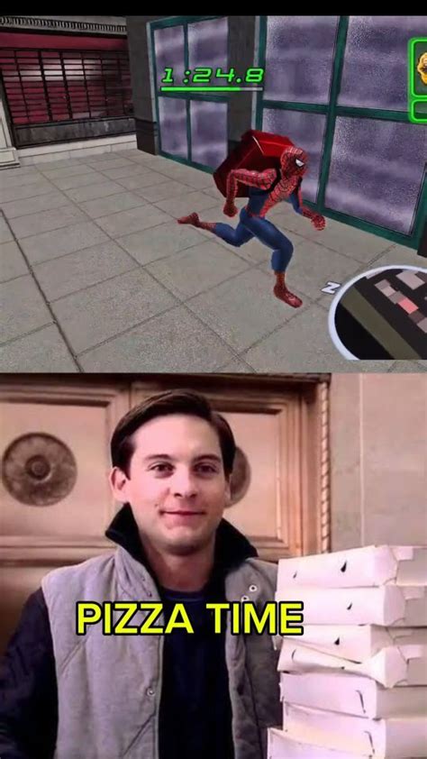 Pizza Time Spider Man Meme