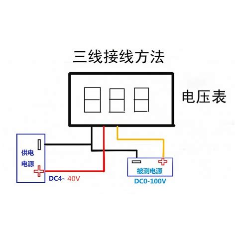 Voltage Meter With Segment Display Blue Small Volmeter028blue