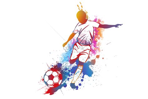 현란한 축구 일러스트 무료 다운로드 Lovepik