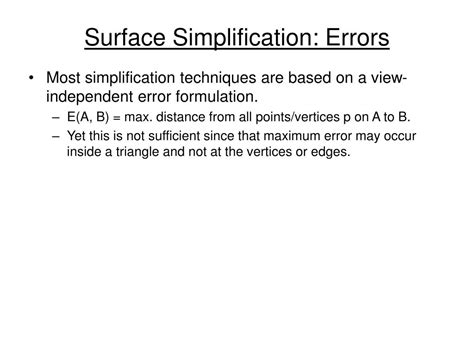 Ppt An Introduction To 3d Geometry Compression And Surface Simplification Powerpoint