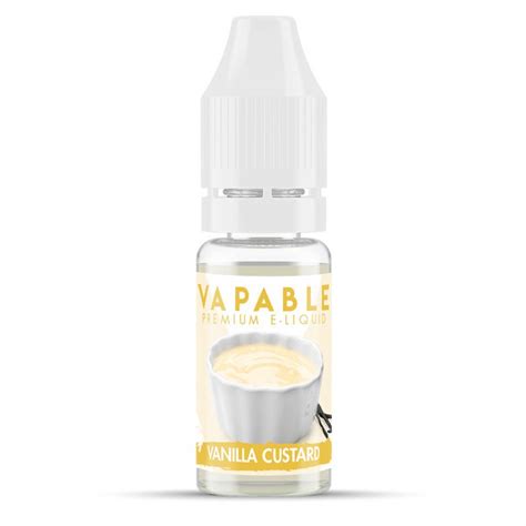 Vanilla Custard Flavour E Liquid By Vapable 10ml Vapable
