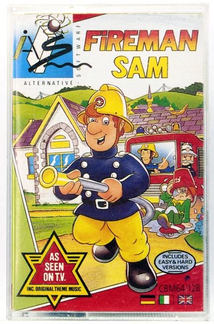Fireman Sam The Hero Next Door 1991 Commodore 64 C64 Gioco Usato Ita