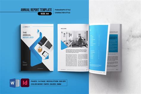 Annual Report Template Indesign And Word Template