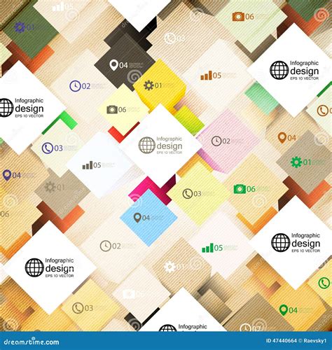 Infographic 3d Cube Diagram Chart Graph Cartoon Vector 66290651