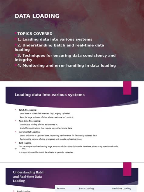 Data Loading Techniques And Best Practices Pdf Computing Data