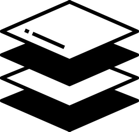 Premium Vector Layers Glyph And Line Vector Illustration