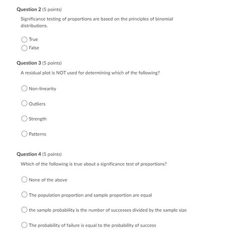 Solved Question Points Significance Testing Of Chegg