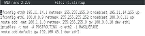 a screenshot of r1 startup file and configurations for router virtual