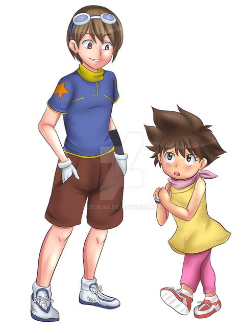 Tai And Kari Digimon Tg Ageswap By Rezuban On Deviantart