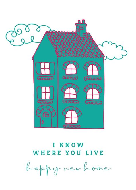 Cat In Window New Home Card Free Greetings Island