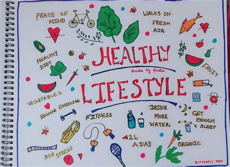 Healthy Lifestyle Doodle Art Positive Life Simple Doodles Doodles