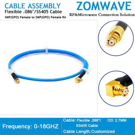 Smp Cable Smp Cable Assembly Smp Female Cbale Smp Male Cable Smp Rf Cables Coaxial Cable