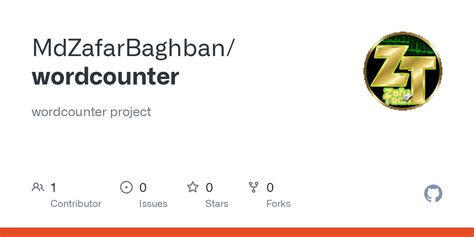 Github Mdzafarbaghbanwordcounter Wordcounter Project