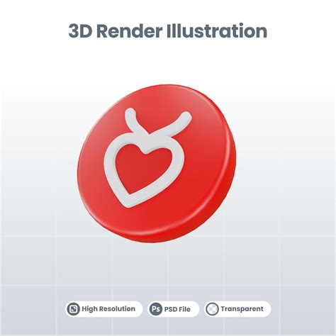 Premium Psd 3d Render Valentine With Male Icon For Ui Ux Web Mobile App Social Media Promotion