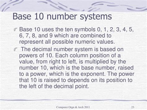 Ppt Data Representation Number Systems And Base Conversions