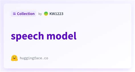 Speech Model A Kw1223 Collection
