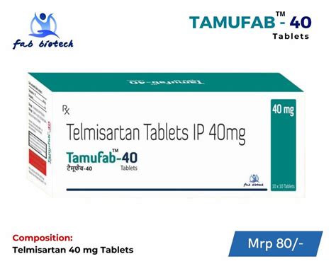 Telmisartan 40 Mg Tablet At Rs 80box Bundelkhand University Jhansi