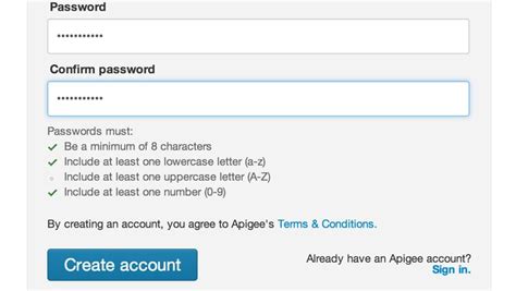 great way of explaining password requirements lower case letters