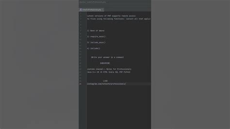 Php Quiz 6 👉 Basic Concepts 💻 Notes For Professionals Php Shorts Youtube