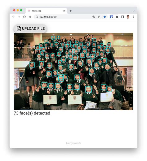 tutorial how build a face detection app using taipy and opencv by