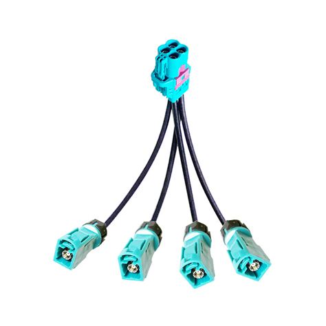 Mini Fakra 4 In 1 To Fakra Z Waterproof Straight Jack Upgraded Four