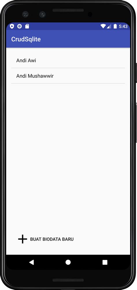 Github Amushawwir Sqlite Android Java