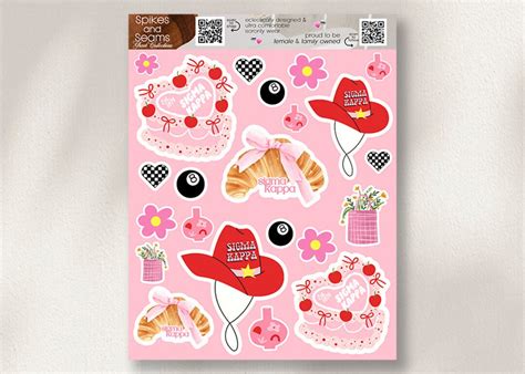 Sigma Kappa Stickers Sigma Kappa Sig Kap Merch Sorority Stickers