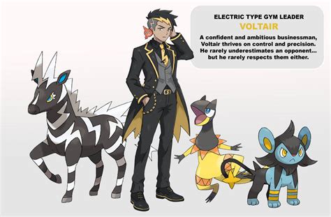 Meet Electric Type Gym Leader Voltair By Daniel411491 On Deviantart