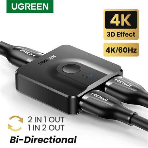 Ugreen Hdmi Splitter 3d 4k For Xiaomi Mi Box Bi Directional Hdmi
