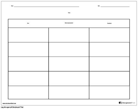 Rapport Fra Science Experiment Lab Storyboard Av No Examples