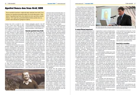 Senčan O Apoštolovi Senca Otec Ivan Gróf