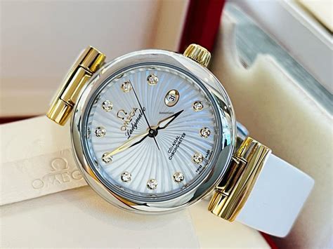 Omega De Ville Ladymatic 42522342055002 Automatik Goldstahl Sehr