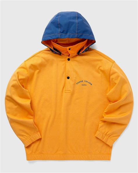 Stone Island Hoodie Cotton Nylon Terry Fleece Stone Island Marina