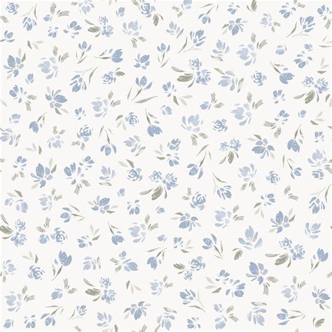 Ditsy Watercolor Floral Fabric Carriage House Printery